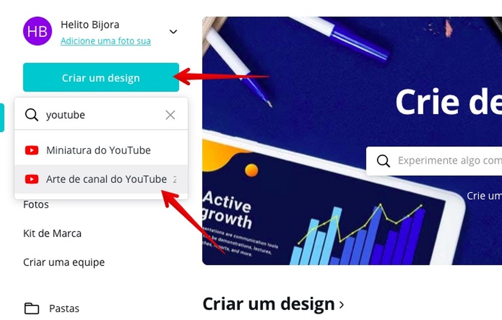 Template para YouTube: como fazer banner para seu canal