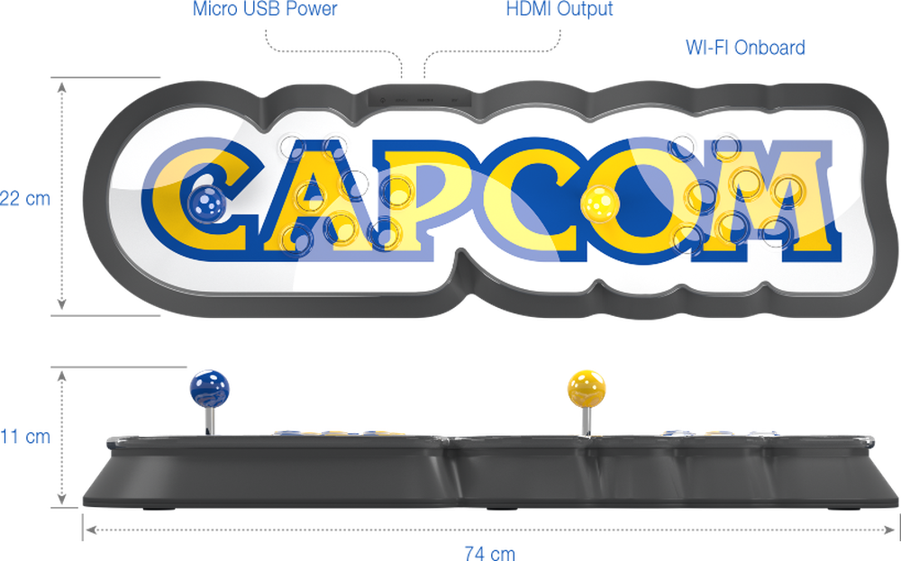 Capcom anuncia controle arcade com jogos clássicos na memória