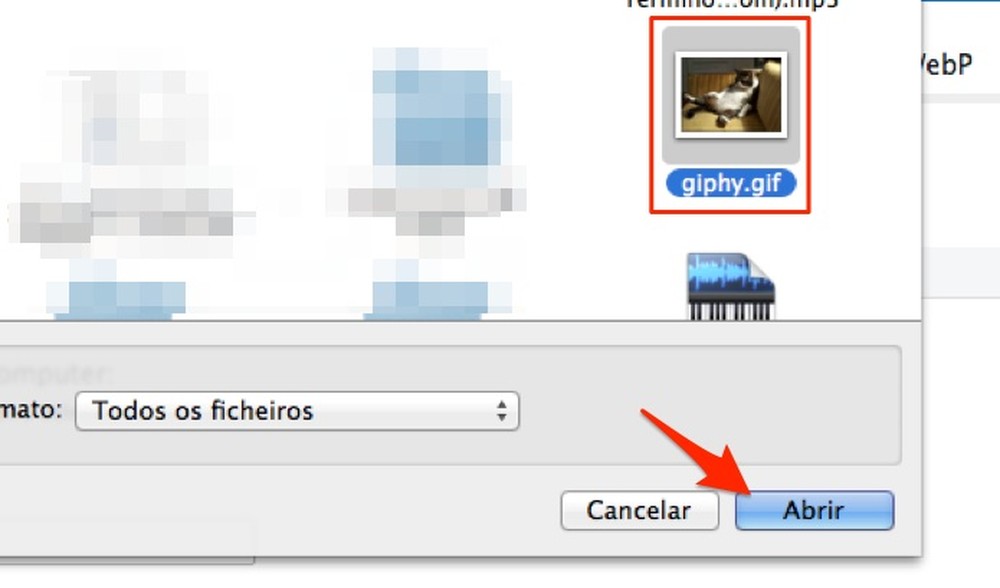 Como escrever em GIF