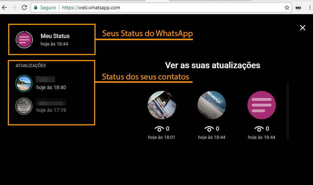 Como usar o WhatsApp Status no navegador do PC; veja todas as dicas