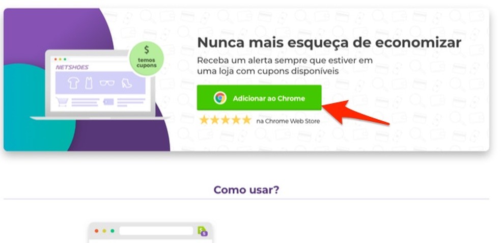 Como encontrar cupom de desconto com a extensão Cuponomia para Chrome