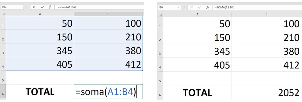 Como somar no Excel (horas, porcentagem, linhas, colunas e mais)