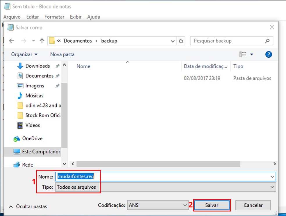 Como mudar a fonte padrão do Windows
