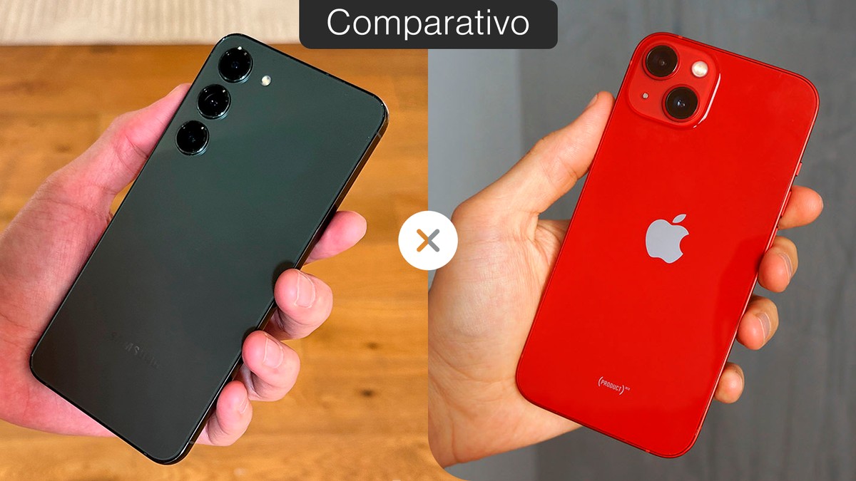 Galaxy S23 vs iPhone 13: compare os celulares Samsung e Apple
