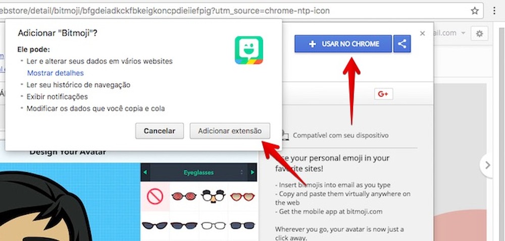 Como usar o Bitmoji no PC