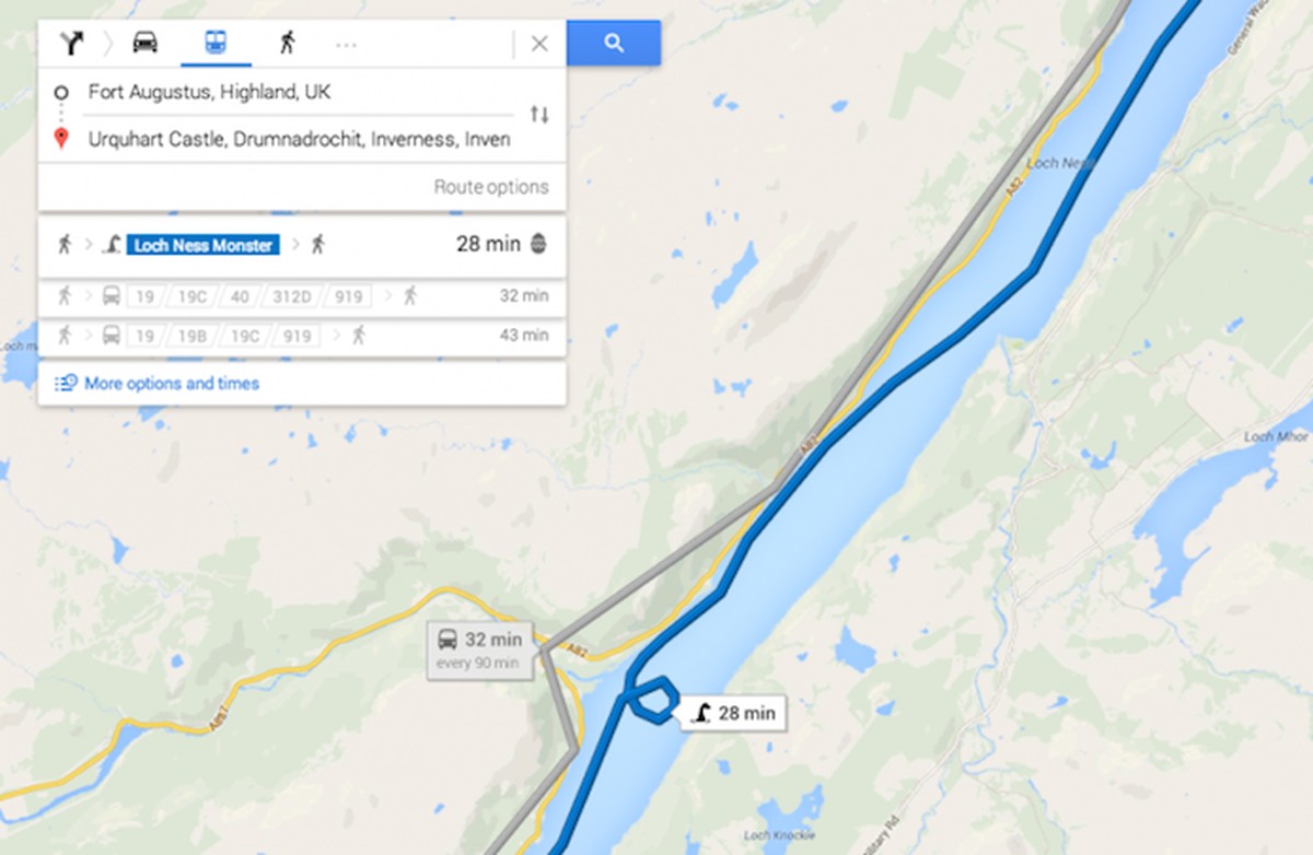 Monstro, dragão e carruagem são novas opções de transporte do Google Maps