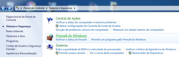 Como ativar e desativar o firewall no Windows 7