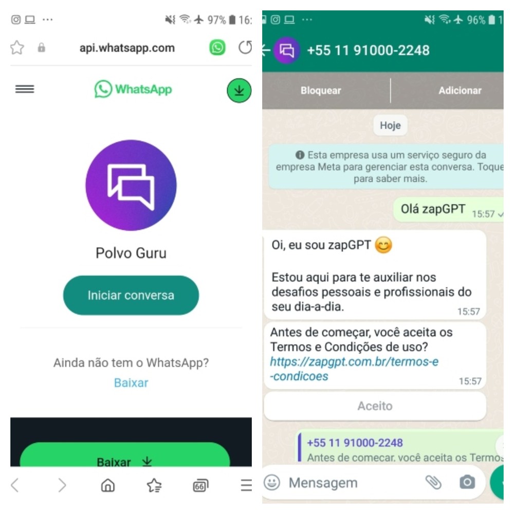 ZapGPT: como usar o ChatGPT no WhatsApp