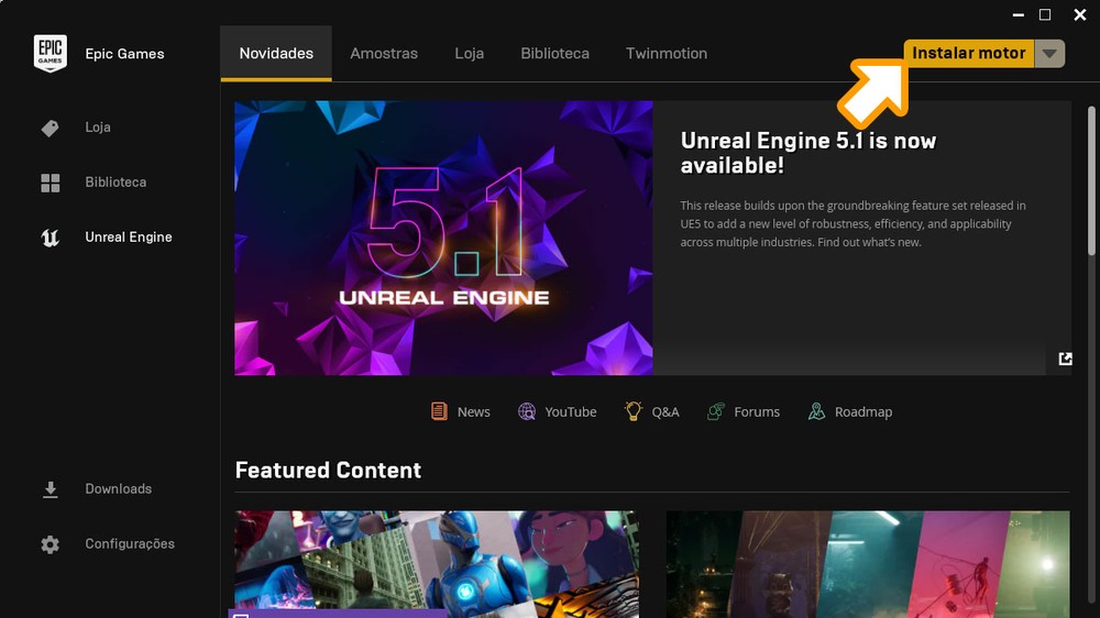 Como instalar a Epic Games para jogar no PC
