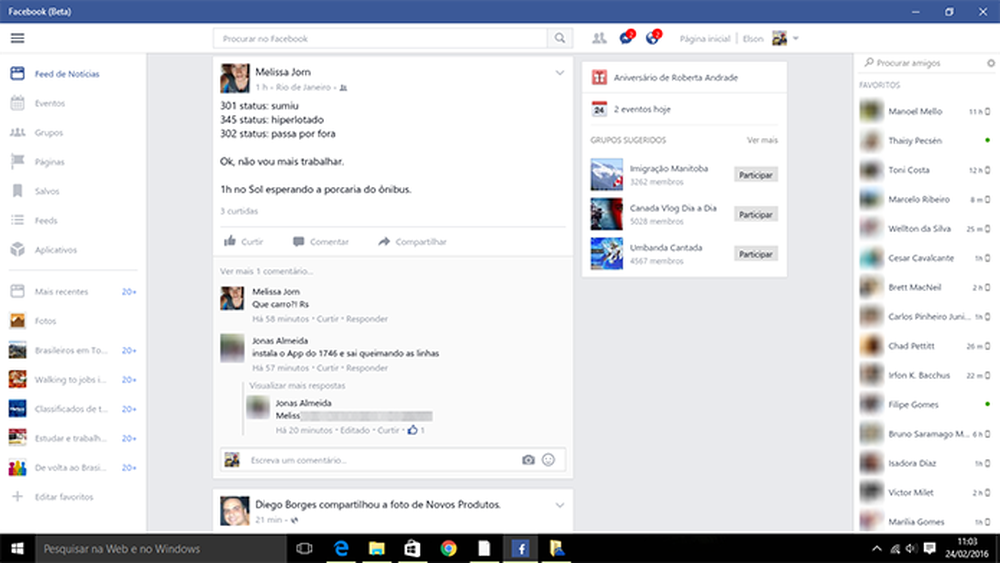 Windows 10 ganha novo app do Facebook com Reactions e mais funções