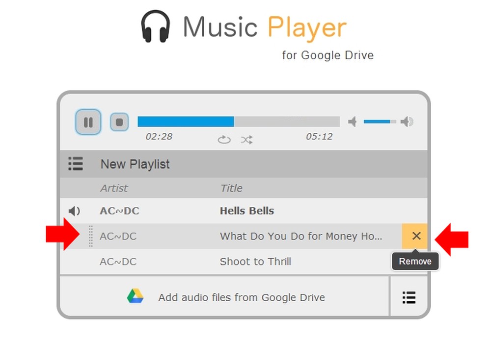 Como ouvir música no Google Drive