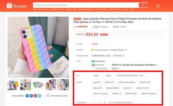 Como comprar na Shopee Brasil