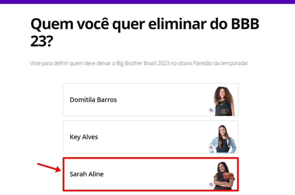 Paredão Bbb 23 Como Votar Em Domitila Key Alves Ou Sarah Aline
