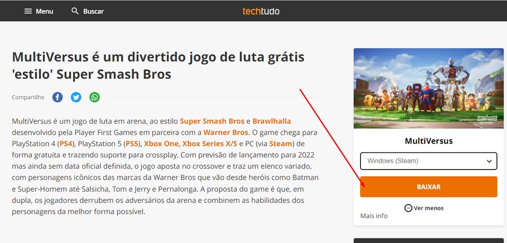 MultiVersus: como fazer download para jogar no PC, PlayStation e Xbox