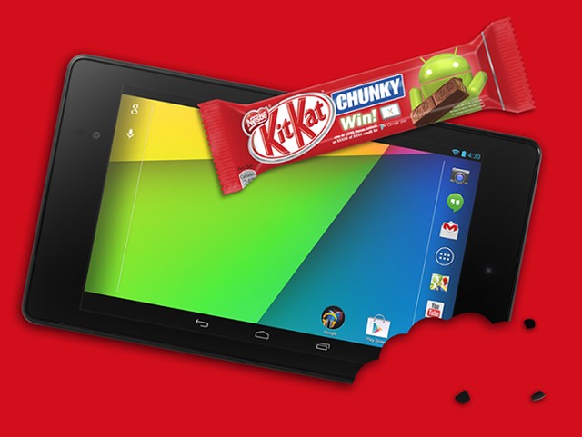 Kitkat vai sortear mil tablets Nexus 7 no Brasil, em parceria com Google