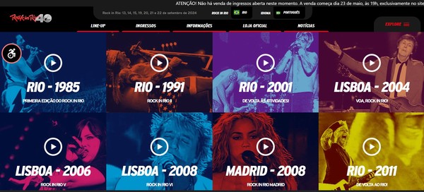 Rock in Rio 2024: como ver shows anteriores do festival para entrar no ...