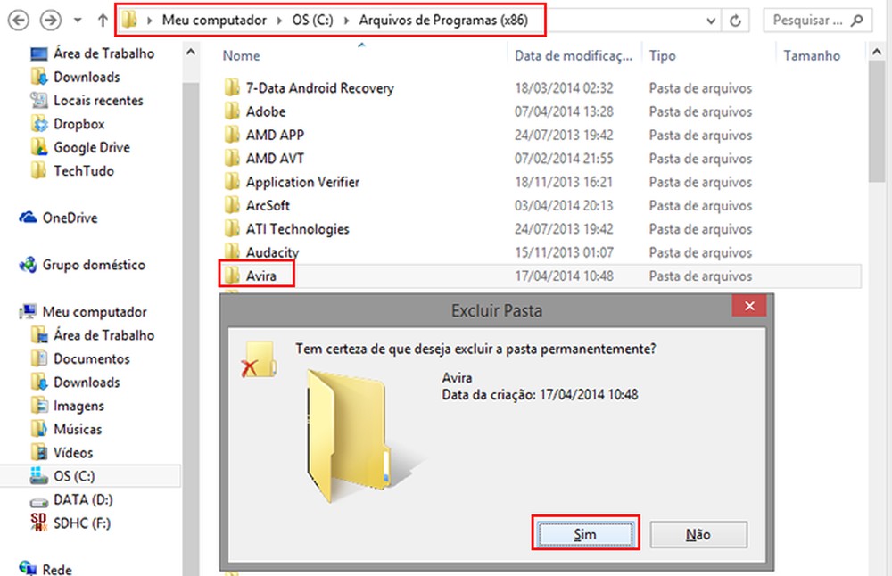 Como desinstalar o Avira e deletar pastas após remover o antivírus do PC