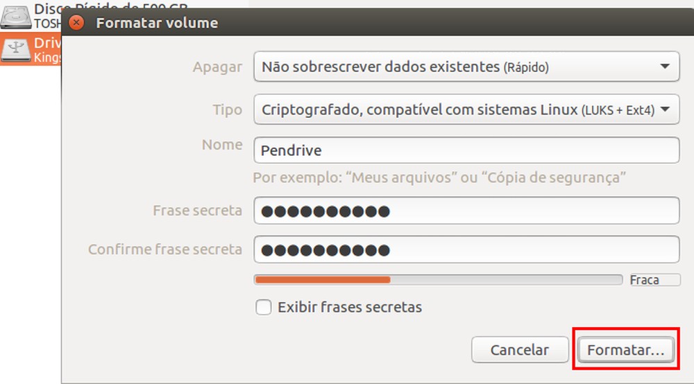 Veja como criptografar um pendrive usando o Ubuntu