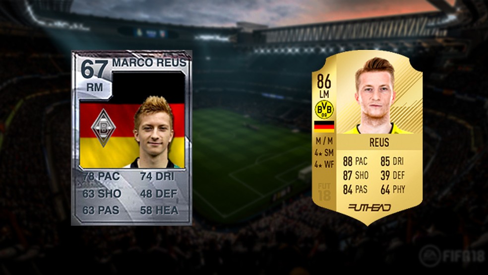 FIFA 18: confira a evolução de craques no modo Ultimate Team