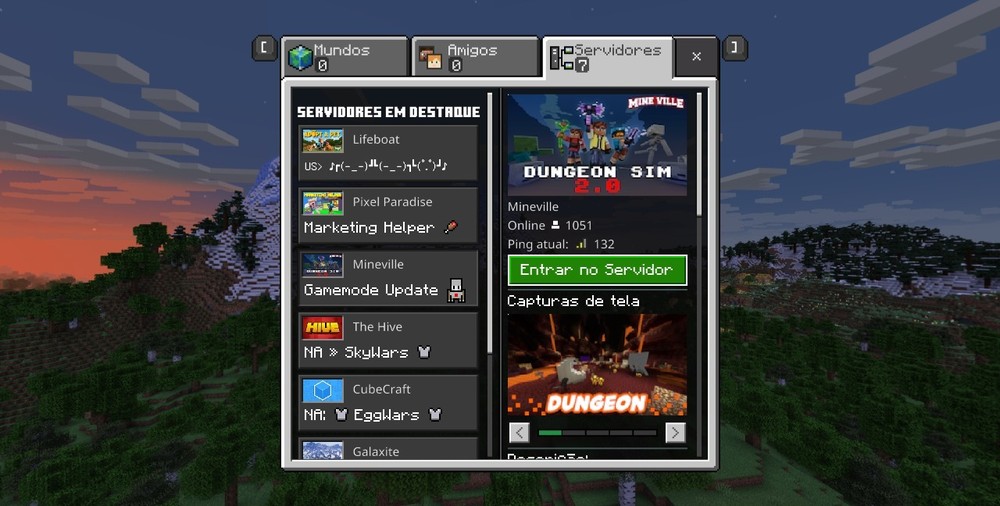 Como jogar Minecraft online multiplayer