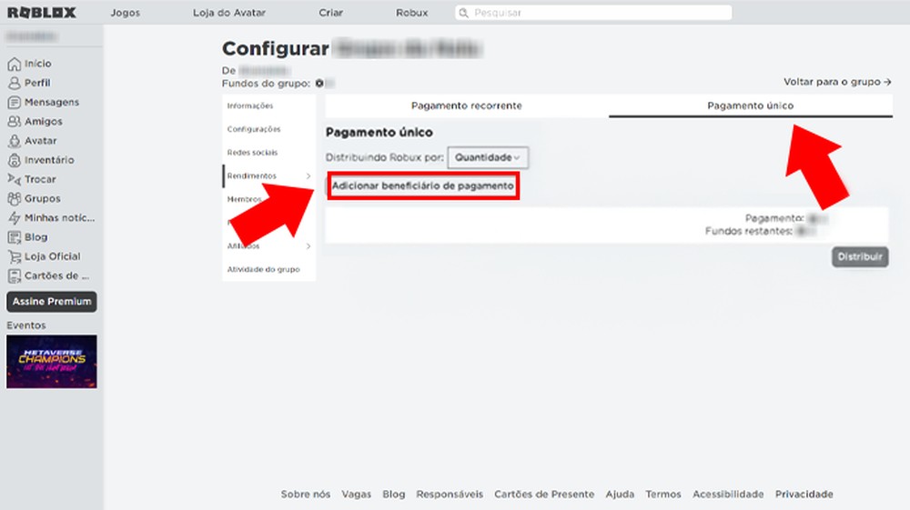 Como dar Robux para seu amigo no Roblox