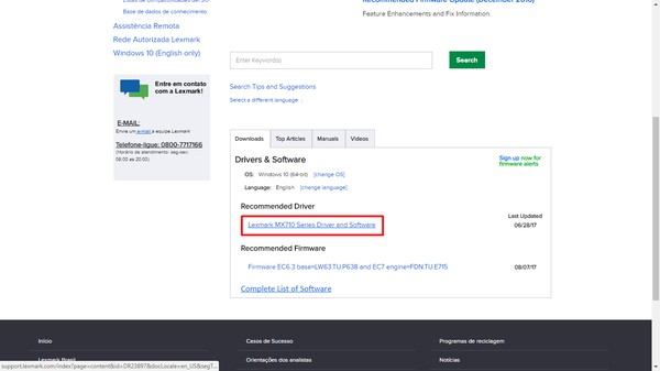 Lexmark MX711: como fazer download e instalar o driver da impressora