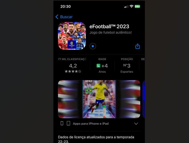 Como baixar o eFootball 2023 no console, PC ou celular