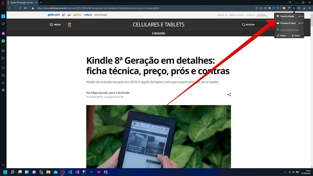 Como usar o Send to Kindle
