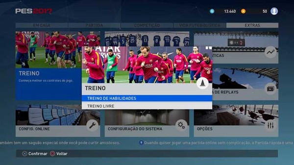 Como melhorar em PES 2017 usando os Treinos de Habilidades