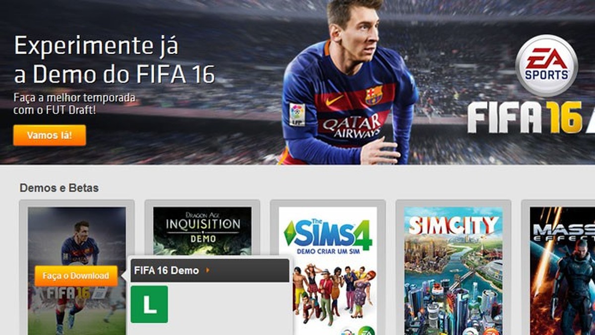 Como fazer o download de demos e games grátis no Origin