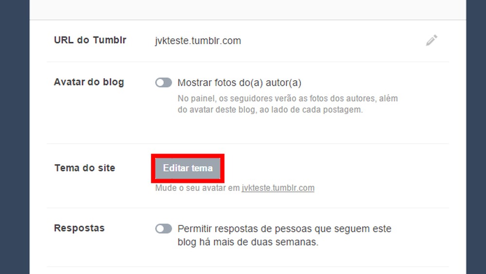 Como editar HTML no Tumblr e personalizar o tema do blog