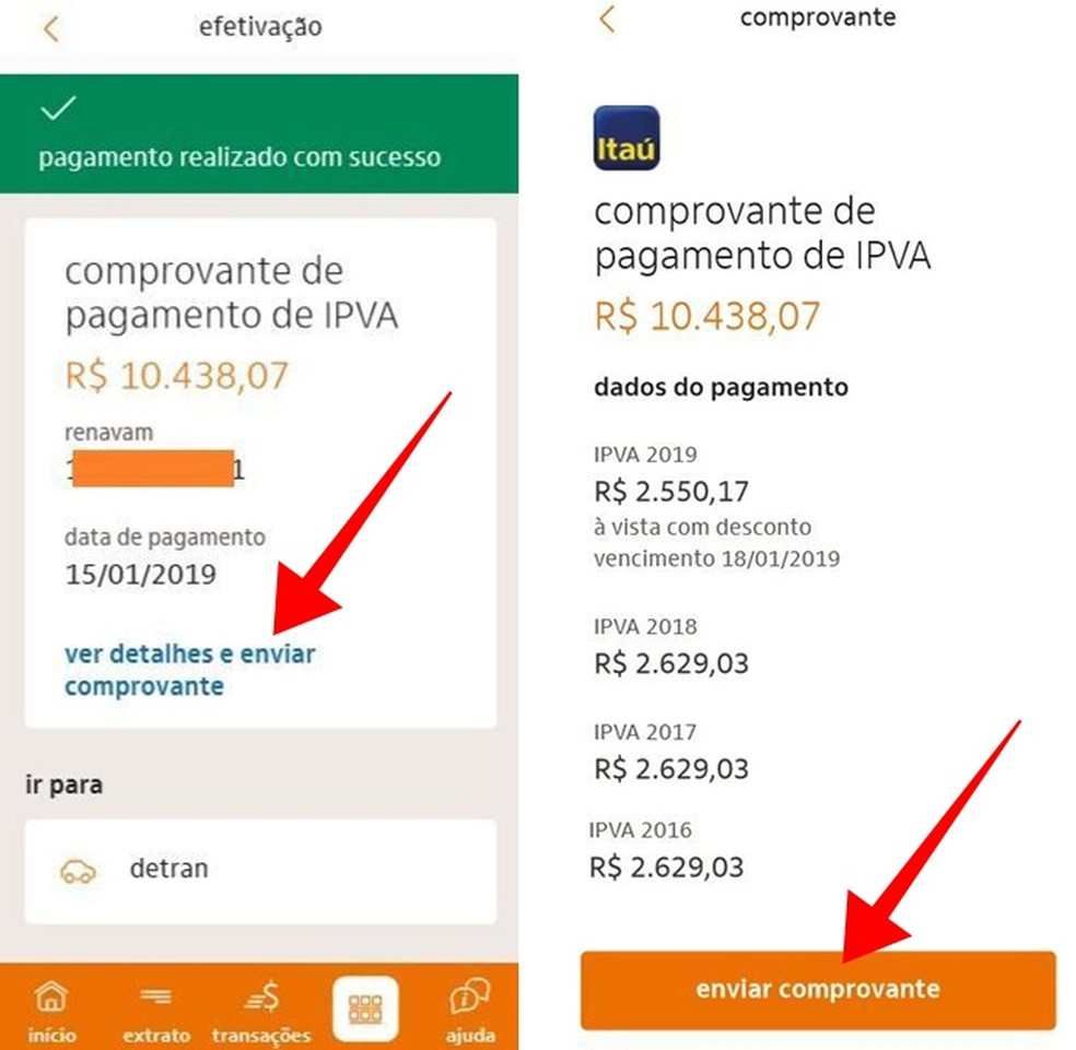 Como pagar o IPVA 2019 pelo aplicativo do Itaú