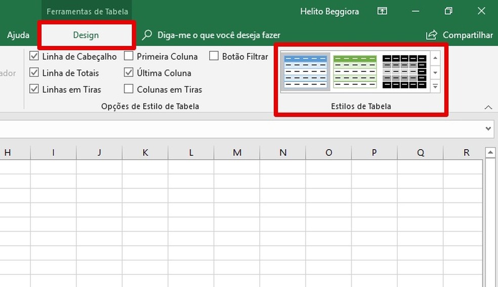 Como fazer uma tabela no Excel