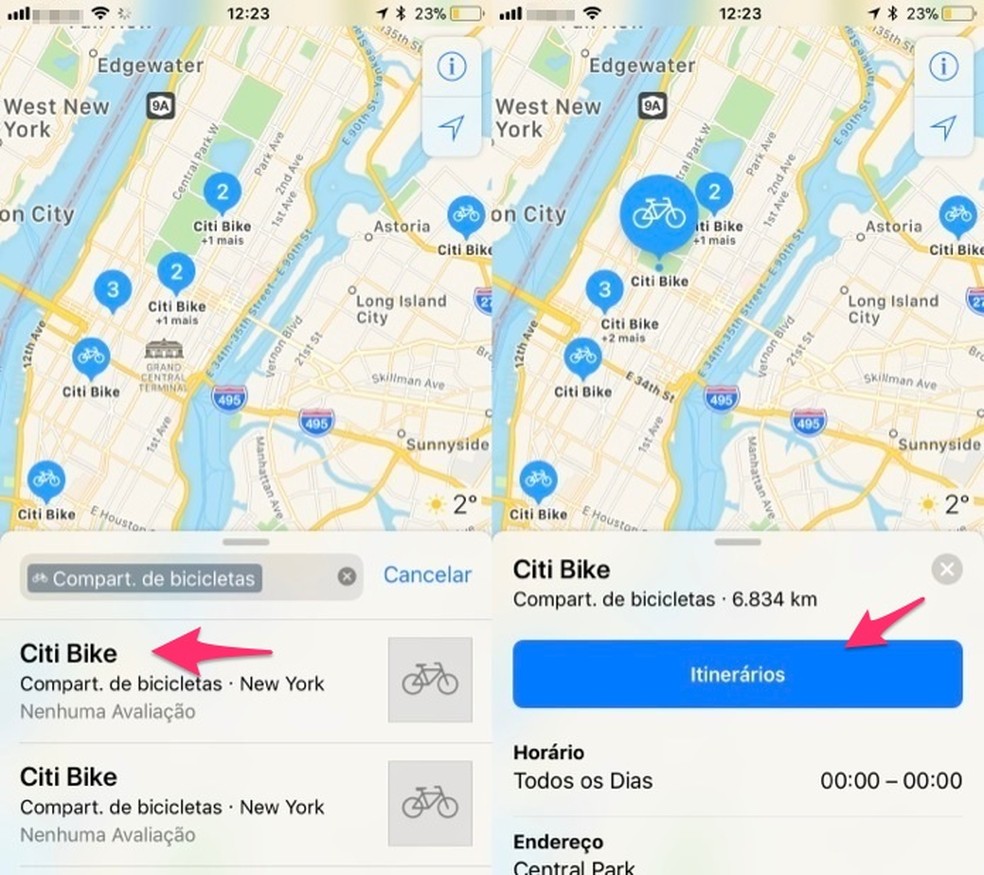 Apple Maps: como encontrar uma bicicleta compartilhada com o iPhone