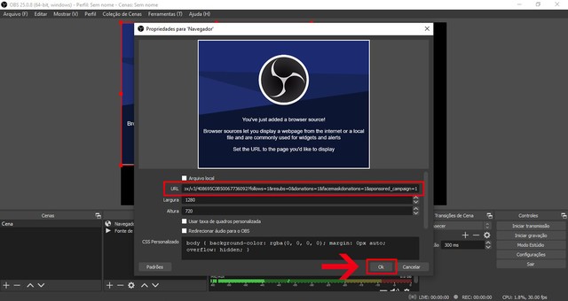 Como colocar alert box no OBS Studio e ativar notificações nas lives