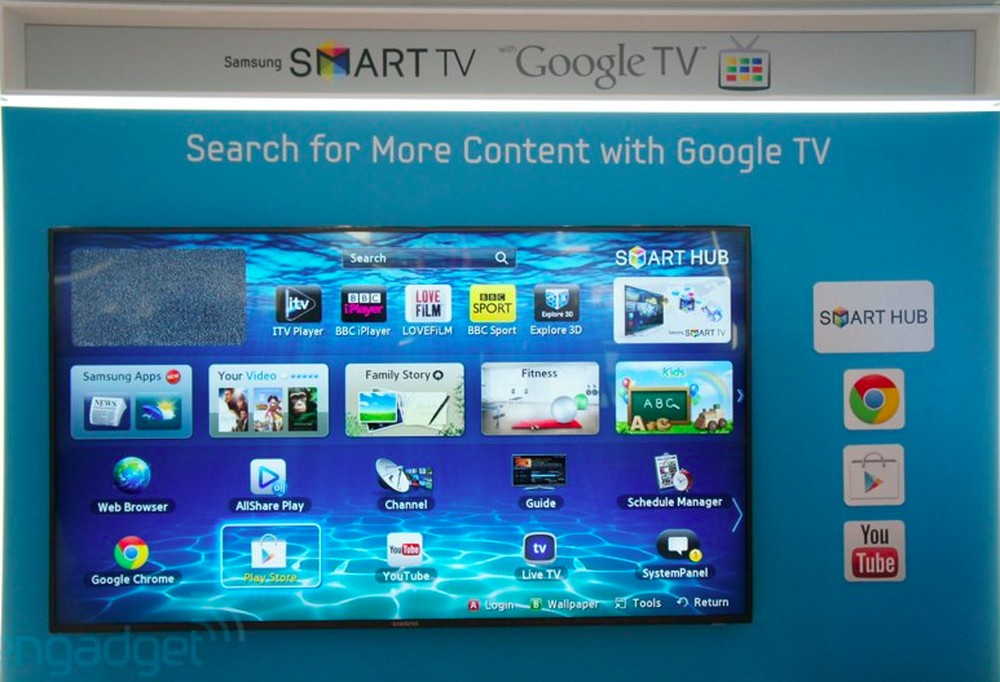 Samsung apresenta Smart TV integrada a Google TV na IFA 2012