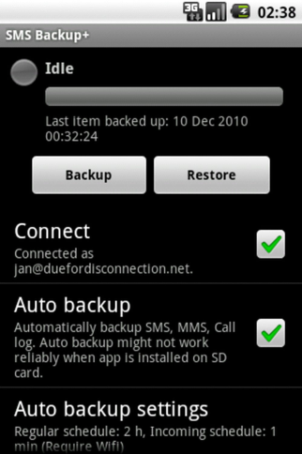 Backup: armazene seus SMS e MMS no Gmail