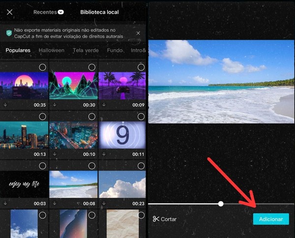 Como acelerar um vídeo no CapCut