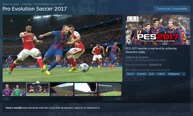 Como fazer o download de PES 2017 no PC, PS4, PS3, Xbox One e Xbox 360