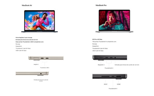 MacBook Air x MacBook Pro: veja modelos, diferenças e qual escolher