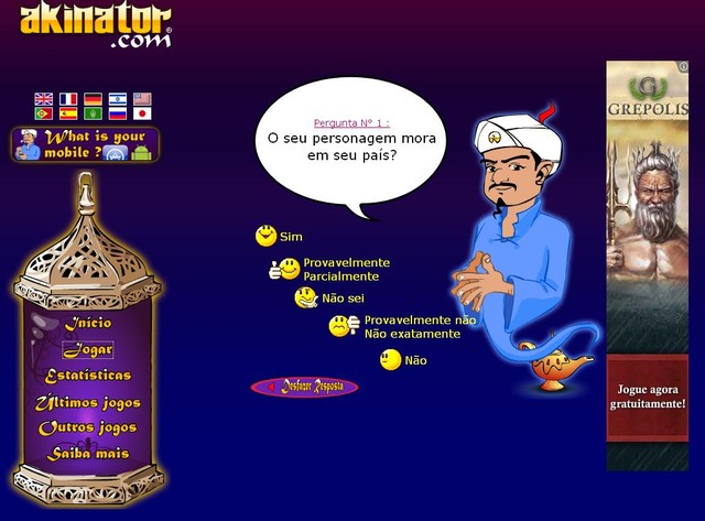 Como funciona o Akinator