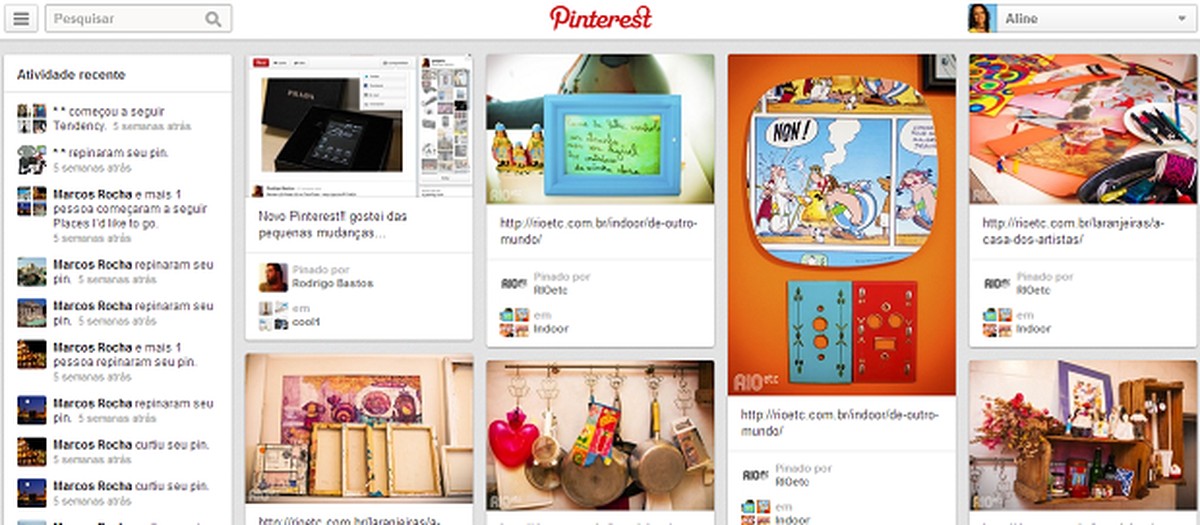 Pinterest anuncia novo design em sua versão web