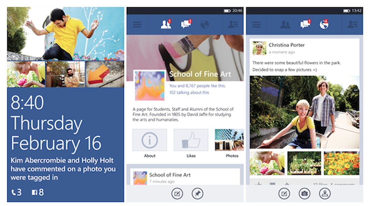 Facebook para Windows Phone 8 ganha versão beta com nova interface