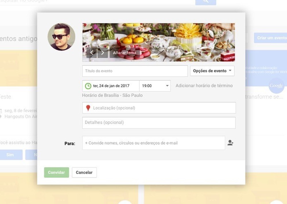 Como criar um evento no Google+