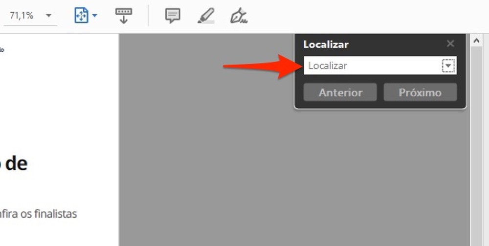 Como pesquisar no PDF