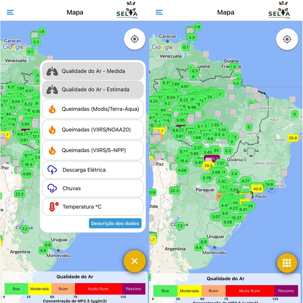 App brasileiro monitora queimadas em tempo real; veja como funciona
