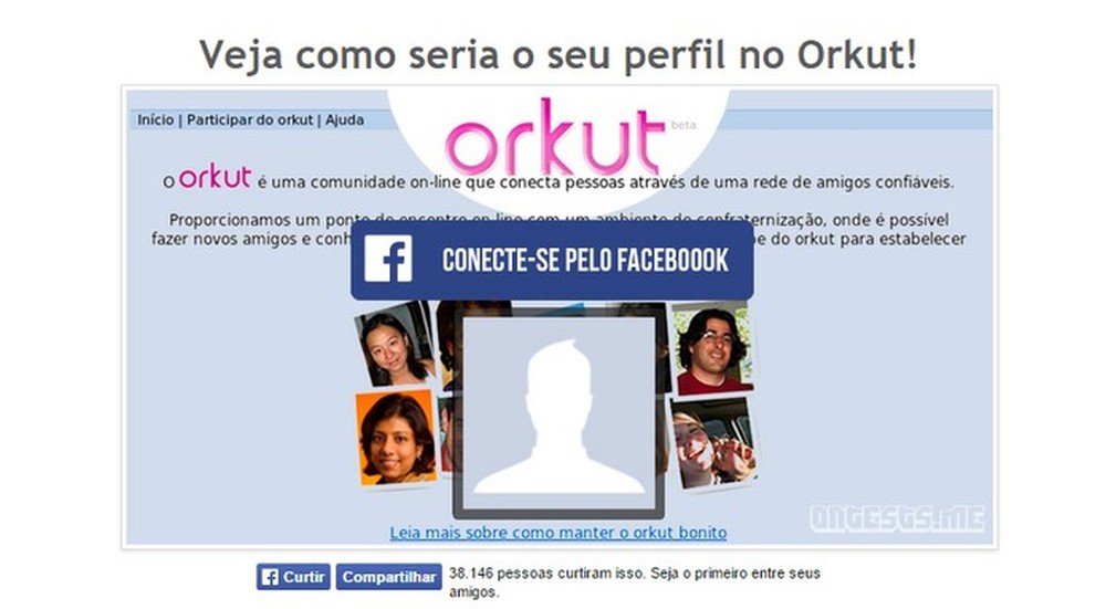 Como seria o seu perfil no Orkut? App no Facebook simula