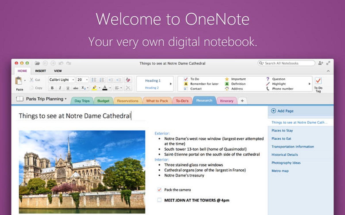 Microsoft lança OneNote gratuito para Mac OS X; veja como ficou