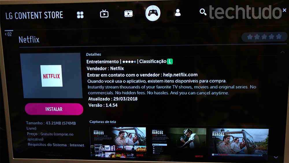Como baixar e instalar o app da Netflix na smart TV da LG