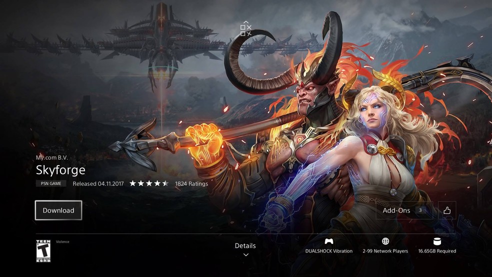 Requisitos e como fazer o download de Skyforge no PS4 e PC via Steam